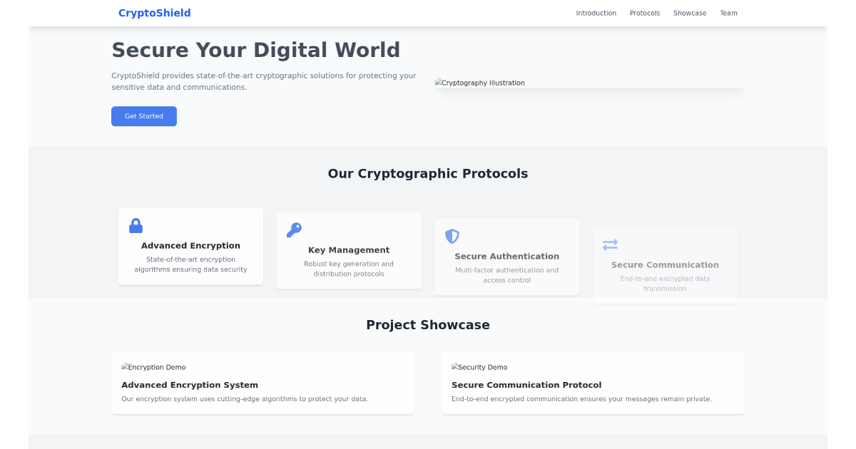 Crypto Landing - Free React, Tailwind Component