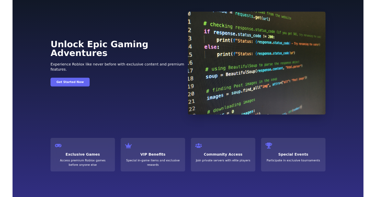 Landing Page - Free React, Tailwind Component