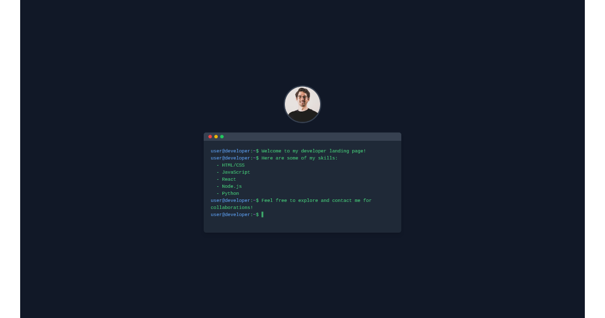 Linux Terminal Landing - Free Html, Tailwind Component