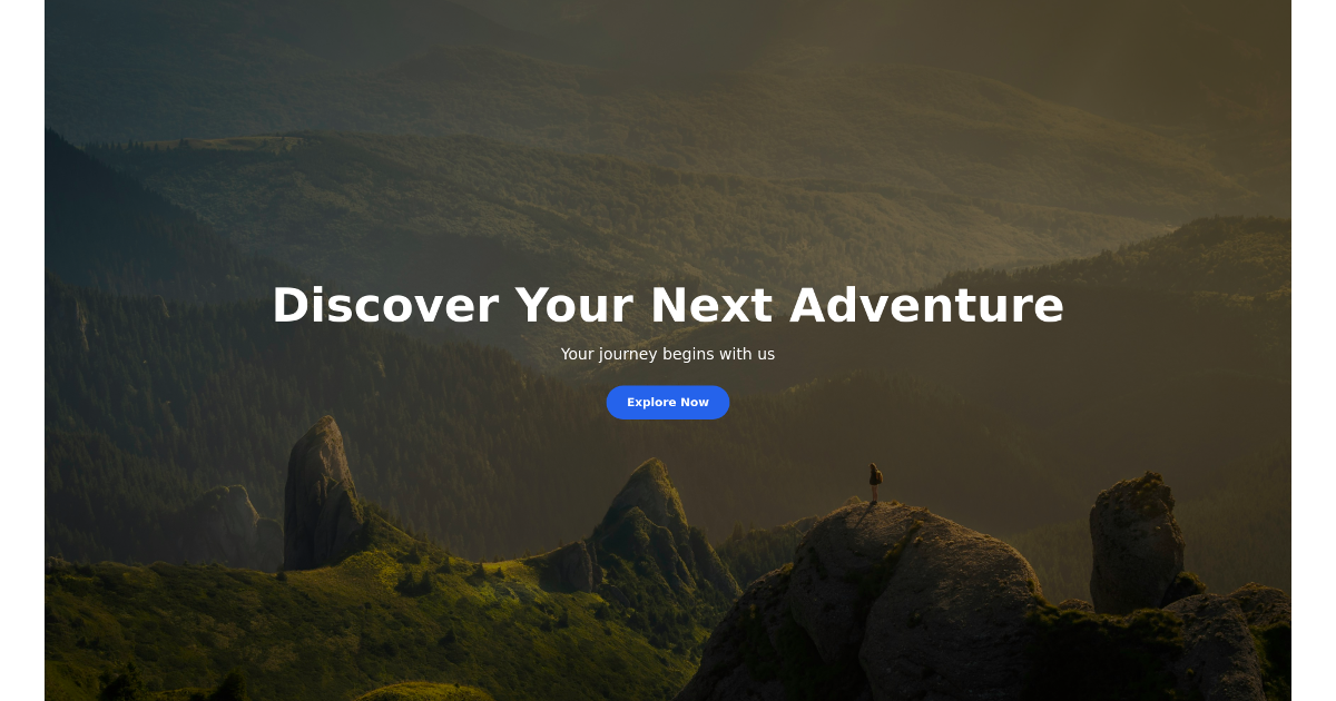 Tourism Landing - Free React, Tailwind Component
