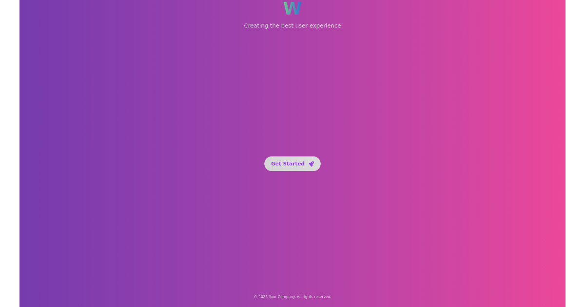 React Landing Page with Typing Effect & Glowing Background | Tailwind