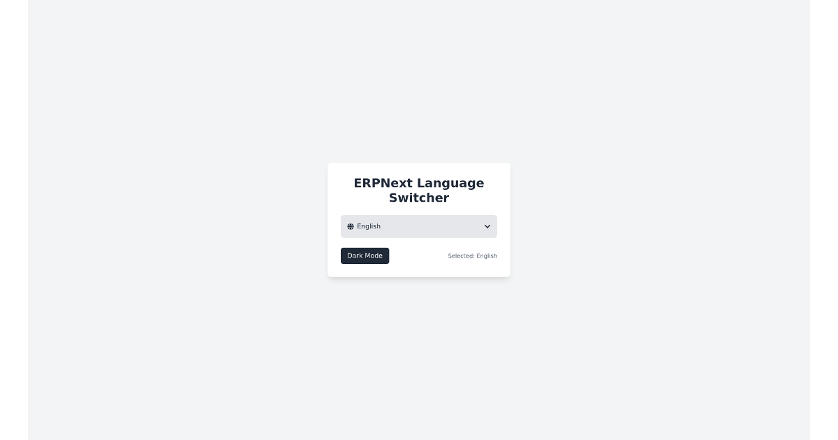Language Switcher - Free React, Tailwind Component
