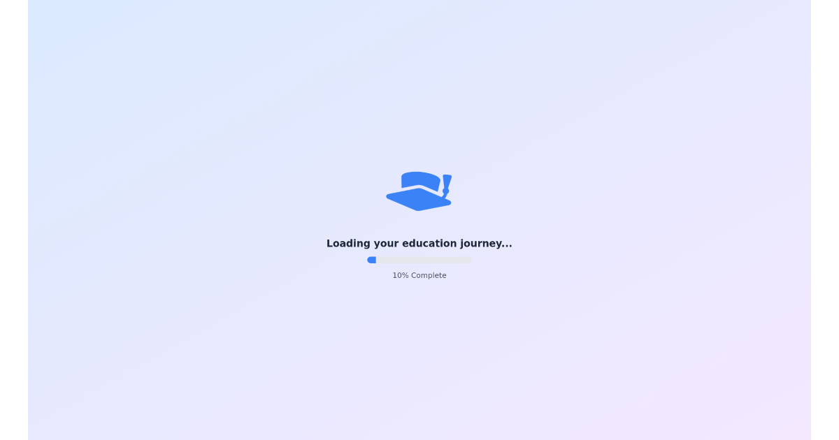 React Tailwind Loading Components | Educational Site Animations