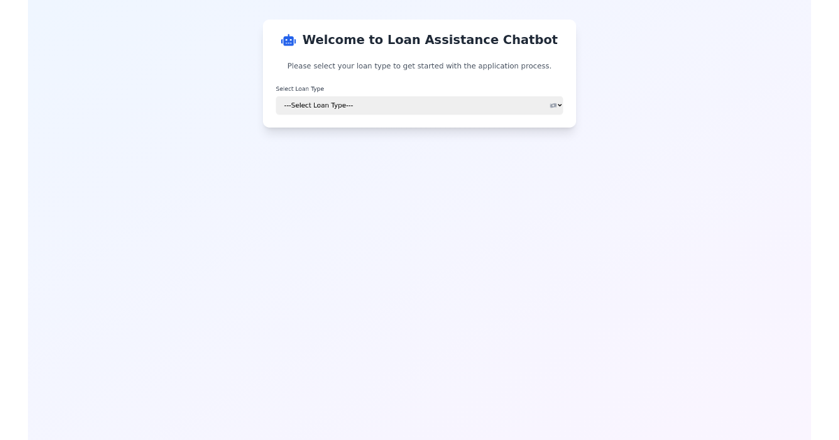 Loan Assistance Chatbot - Free React, Tailwind Component