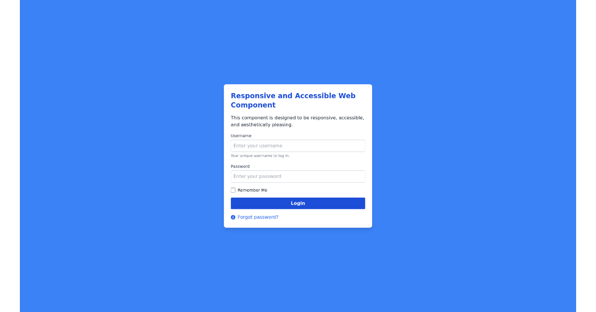Web Component - Free React, Tailwind Component