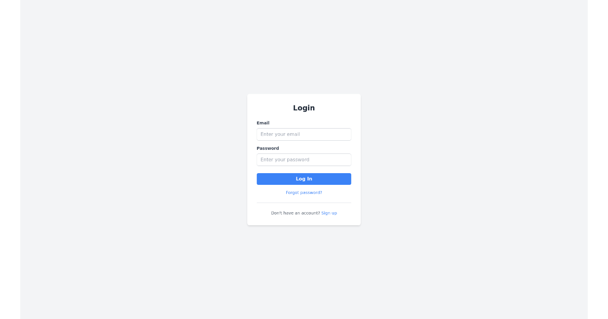Login Page Design with Tailwind CSS