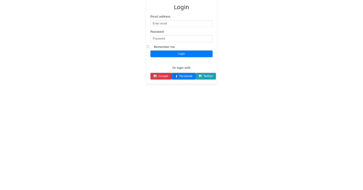 Responsive Login Page - Free Html, Bootstrap Component