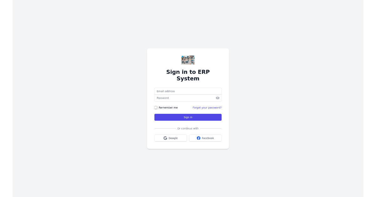 Secure College ERP Login - React & Tailwind