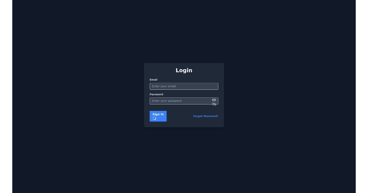 Dark Login Form - Free Html, Tailwind Component