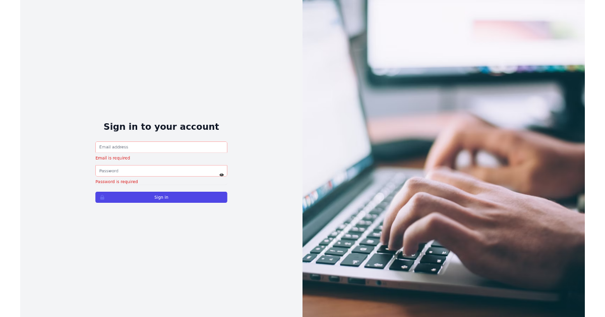 Login Page - Free React, Tailwind Component