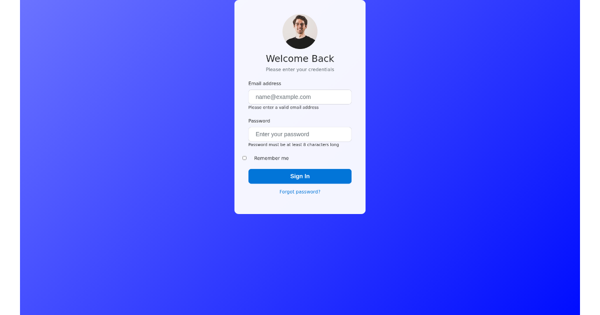 Modern Login Interface - Free Html, Bootstrap Component