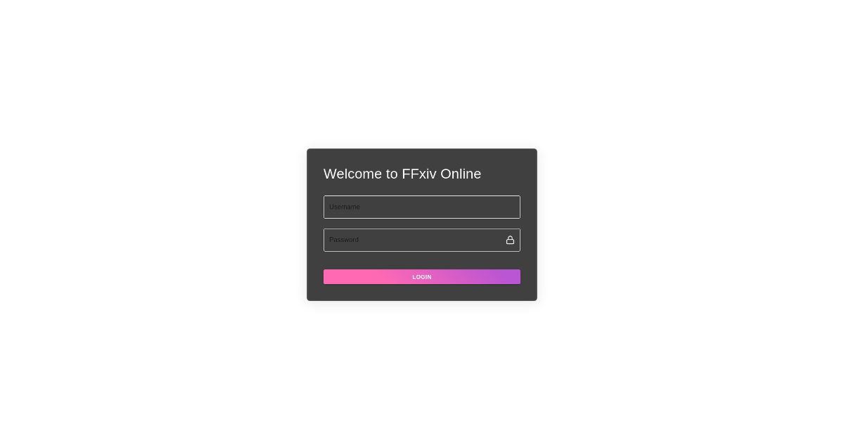 F Fxiv Login Screen - Free React, Mui Component