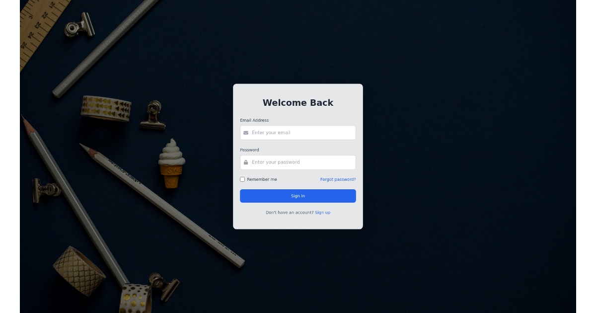 Login Page - Free React, Tailwind Component