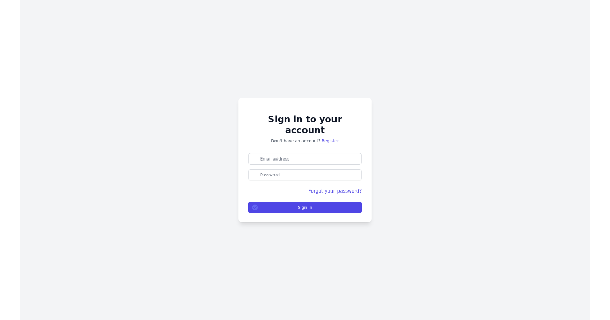 Auth Forms - Free React, Tailwind Component