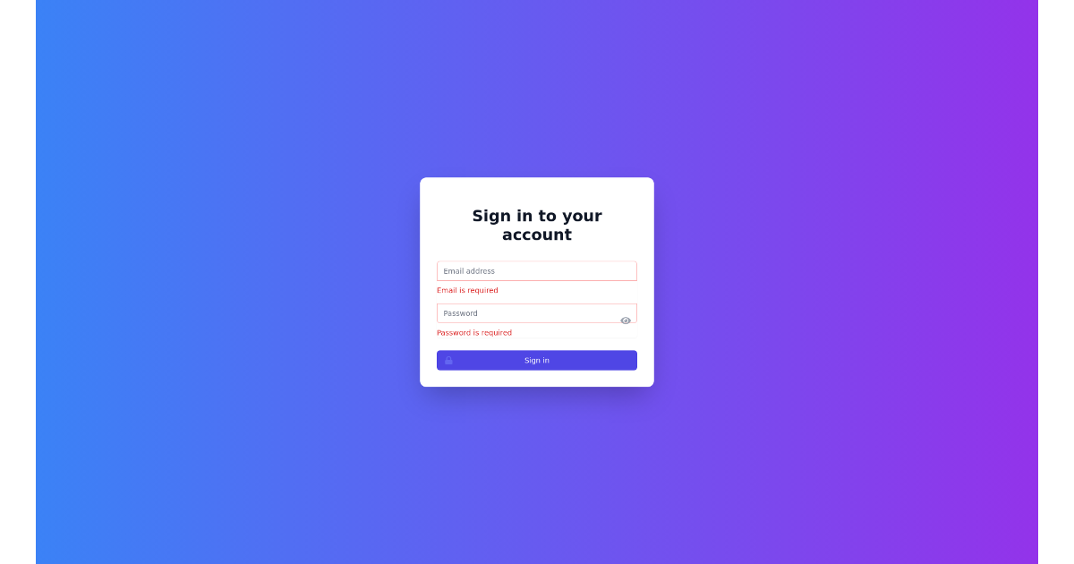 Login Screen - Free React, Tailwind Component