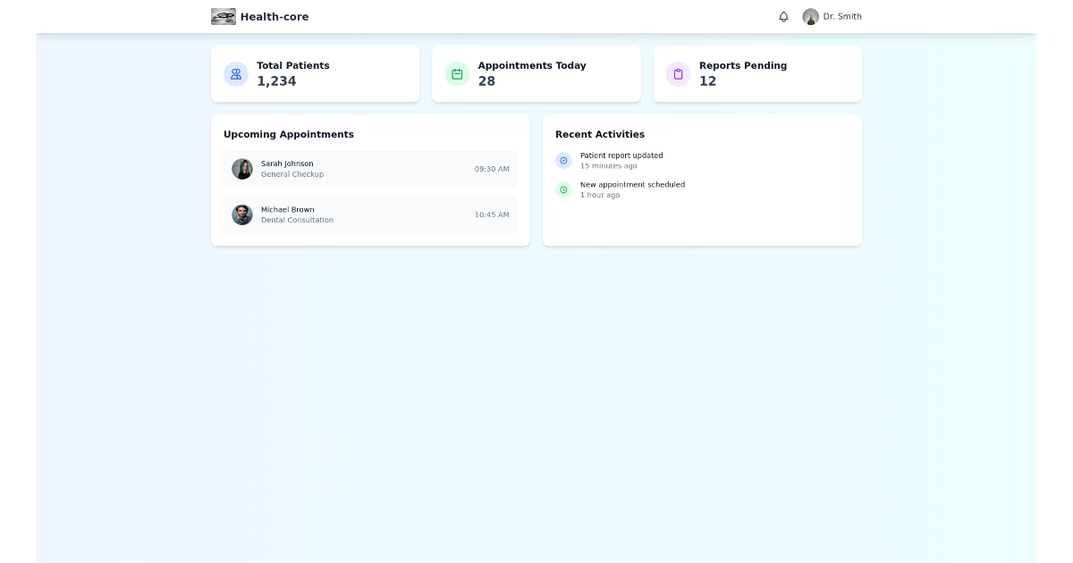 Healthcare Login Form - Free Html, Tailwind Component