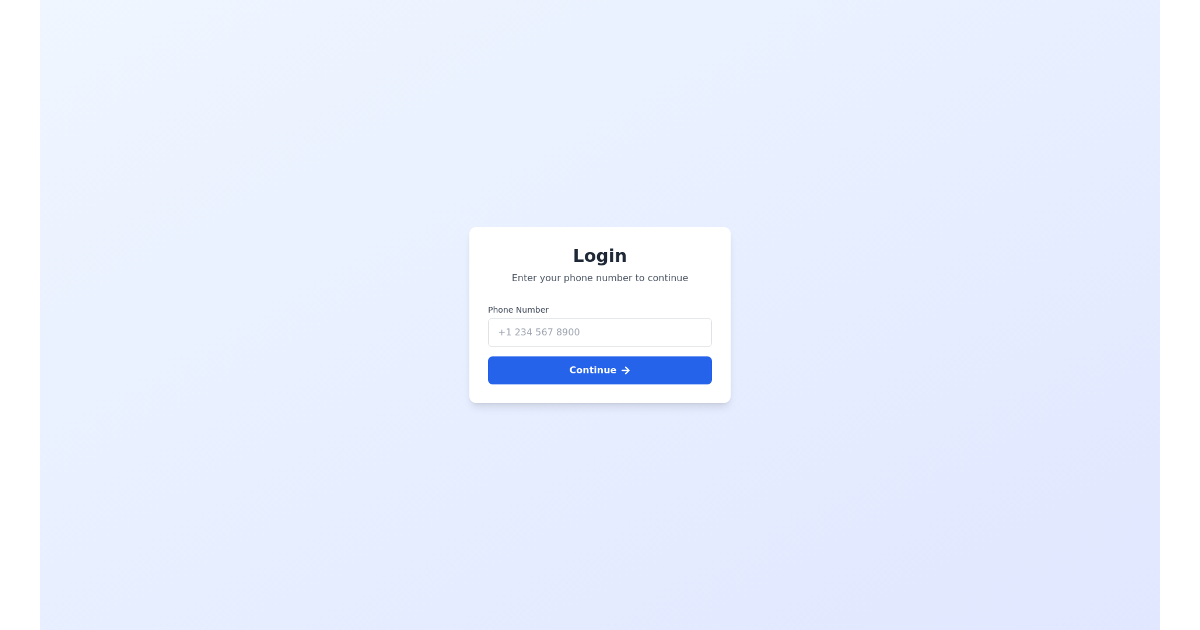 Two Step Login - Free React, Tailwind Component