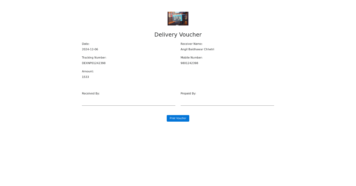 Professional Delivery Voucher - Free Html, Bootstrap Component