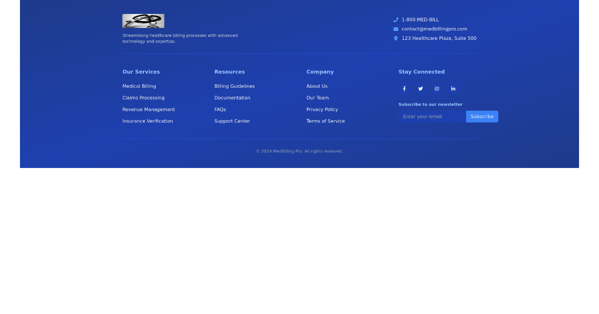 Footer - Free React, Tailwind Component