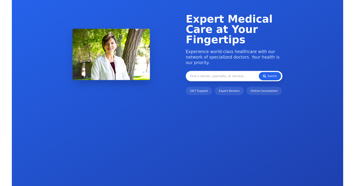 Hero Section - Free React, Tailwind Component