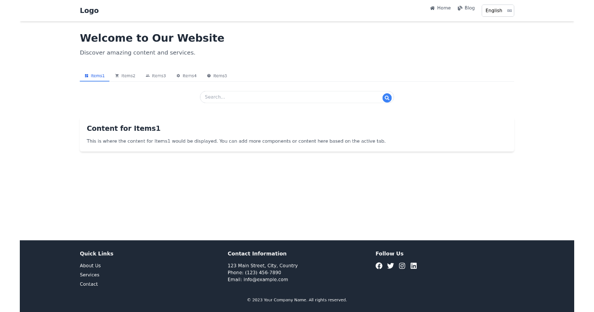 Website - Free React, Tailwind Component