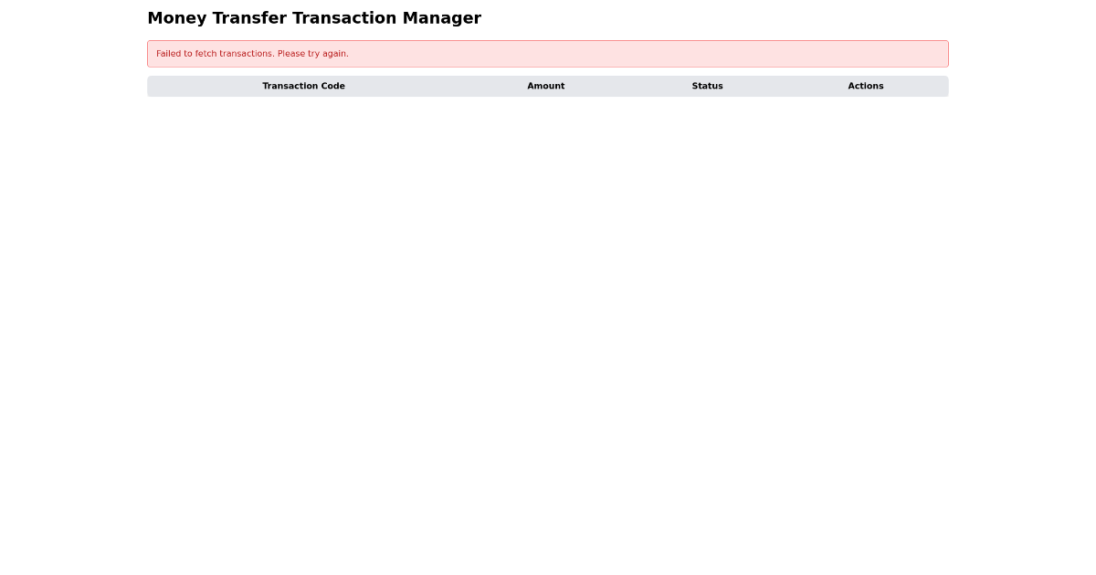 Transaction Management System - Free React, Tailwind Component