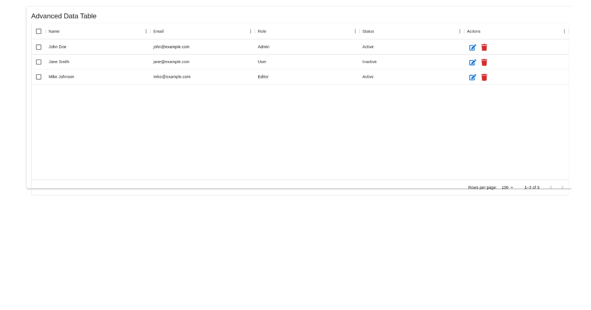 Styled Data Grid - Free React, Mui Component