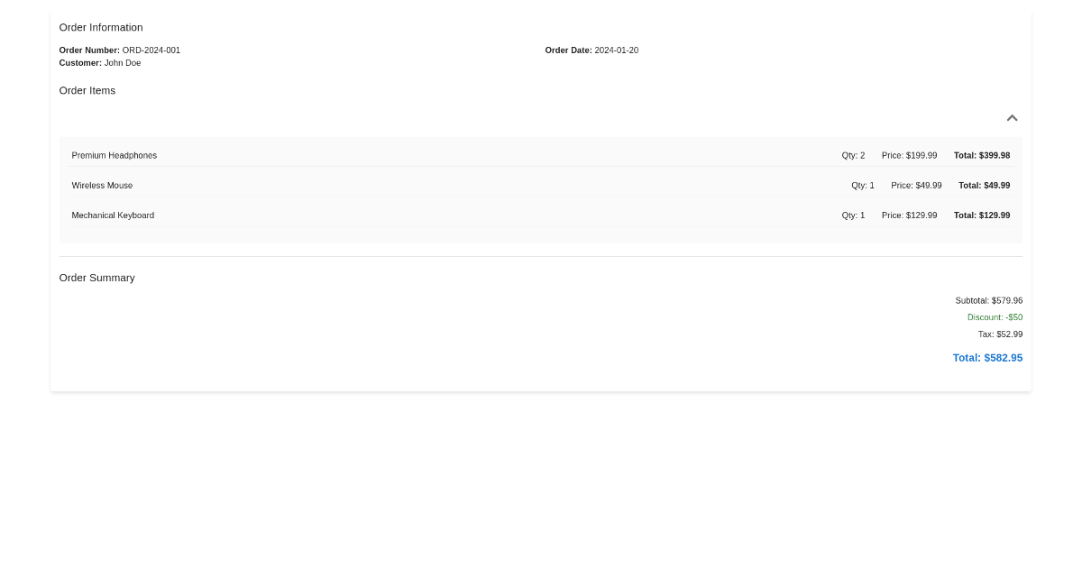 Styled Card - Free React, Mui Component