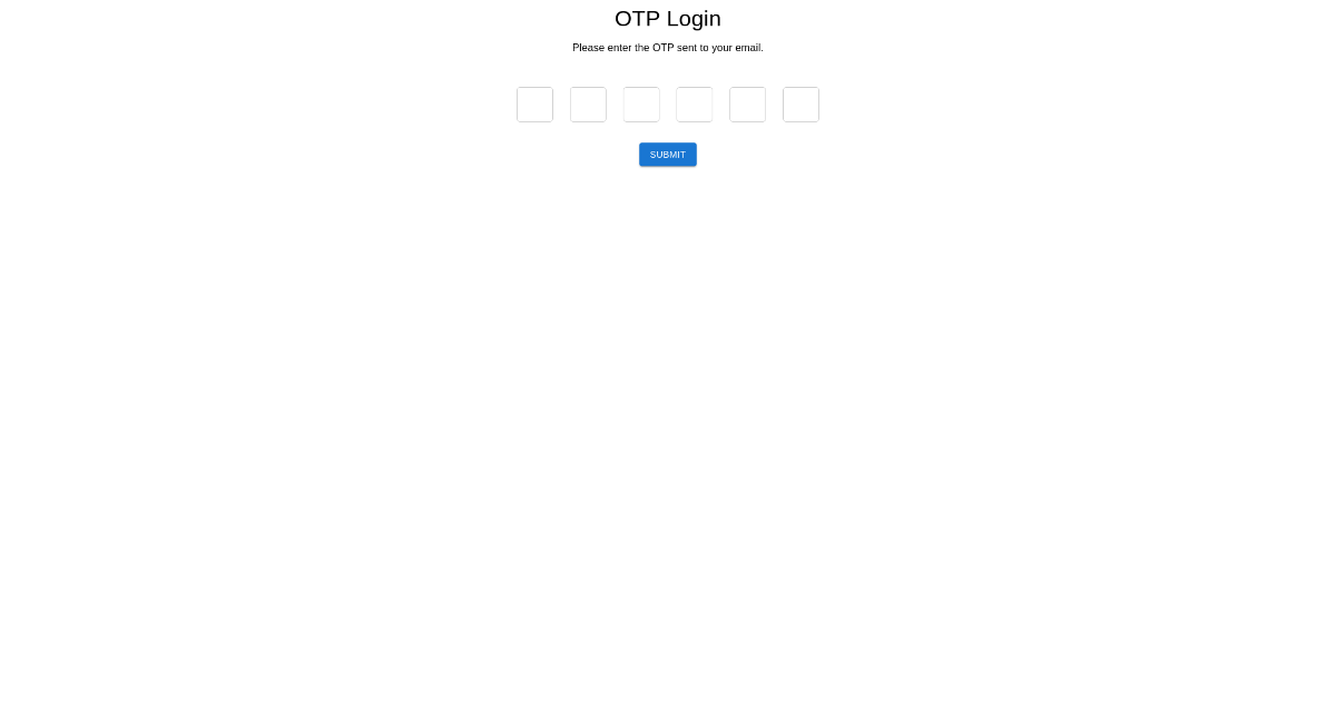O T P Login Form - Free React, Mui Component