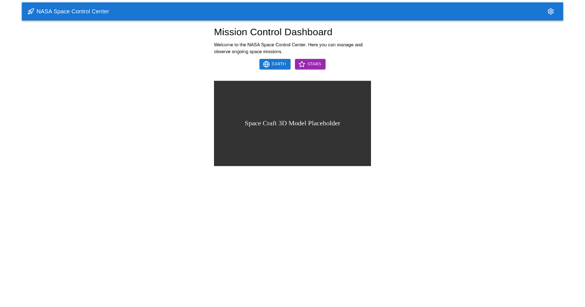 Space Control Dashboard - Free React, Mui Component
