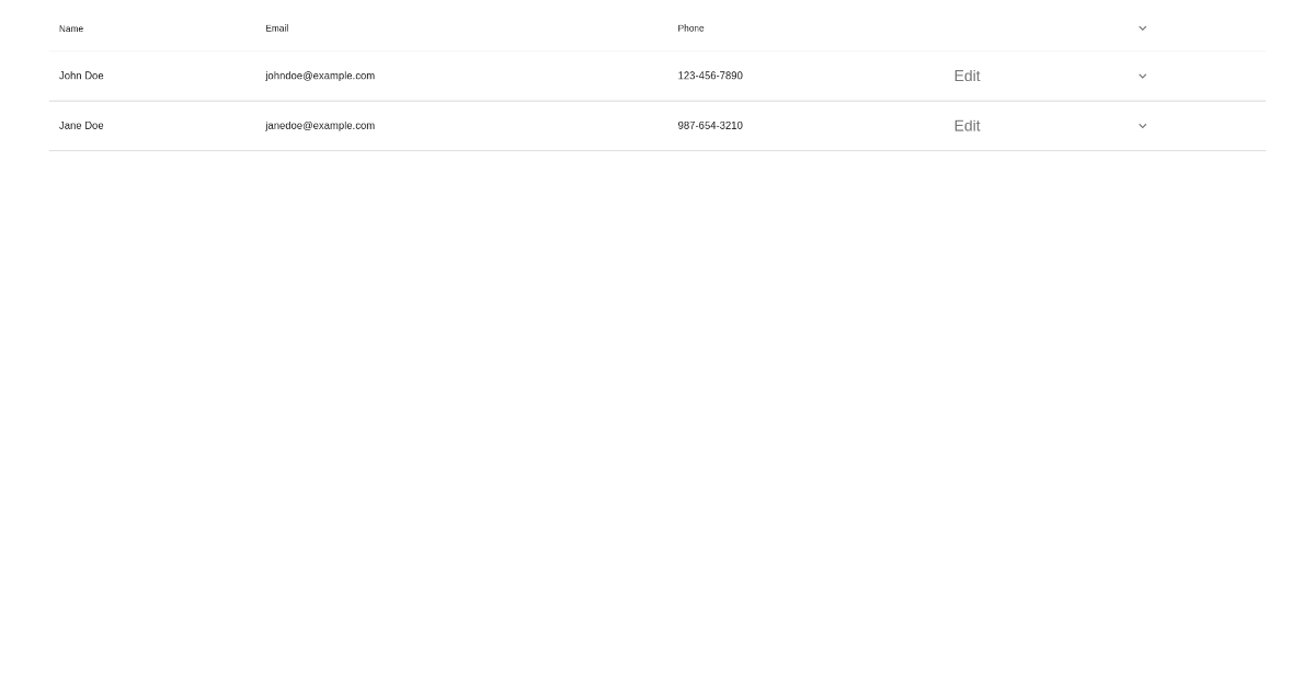 Collapsible Table Row - Free React, Mui Component