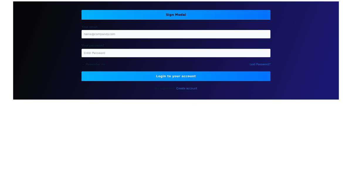 Authentication Modal - Free React, Mui Component