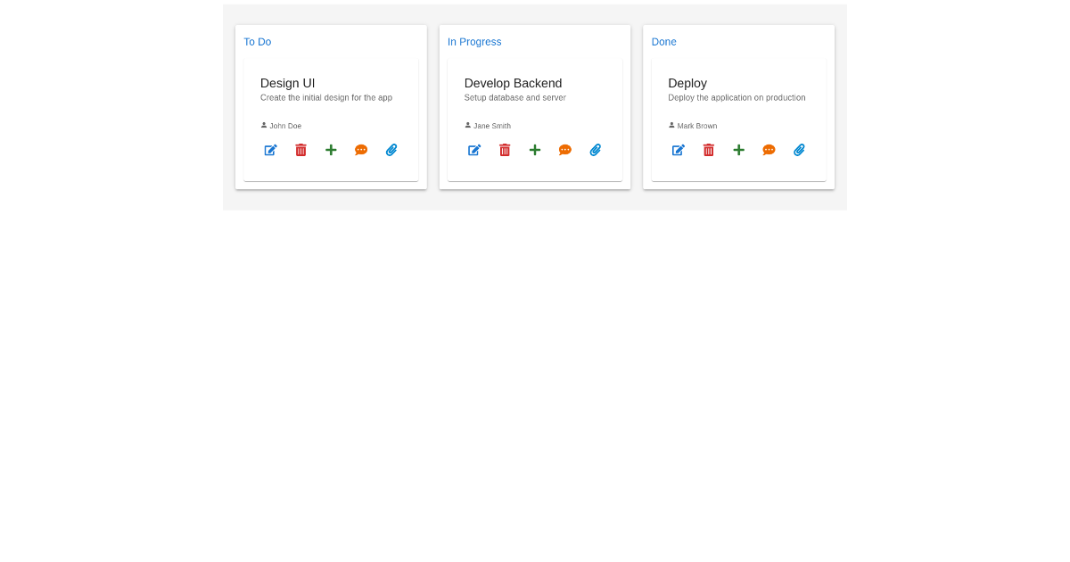 Task Card, Drag and Drop, Icon Set, Collaboration Tools, View Customizer, Analytics Dashboard ...