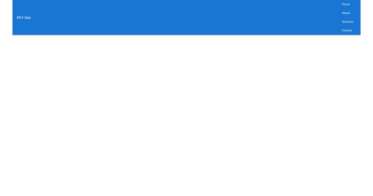 Responsive Navigation System - Free React, Mui Component
