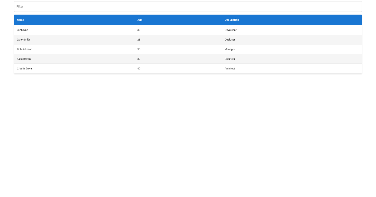 Styled Table Container - Free React, Mui Component