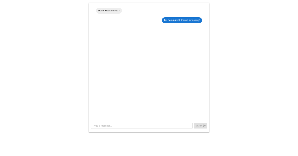 Chat Container - Free React, Mui Component