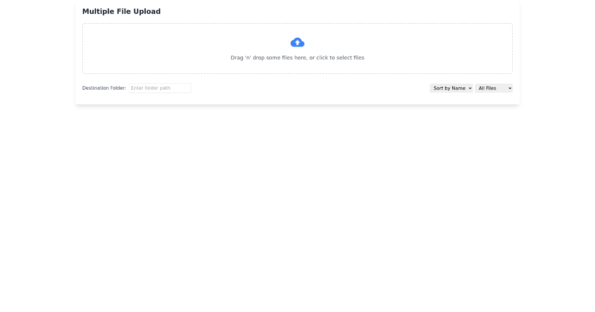 Multiple File Upload Component - Free React, Tailwind Component
