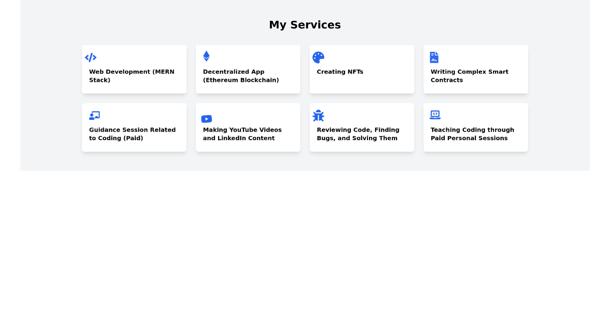 Services - Free React, Tailwind Component