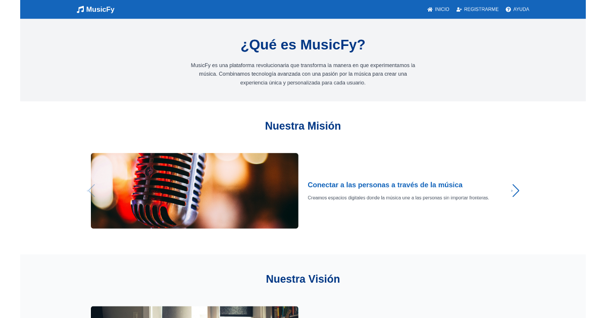 About Music Fy - Free React, Tailwind Component