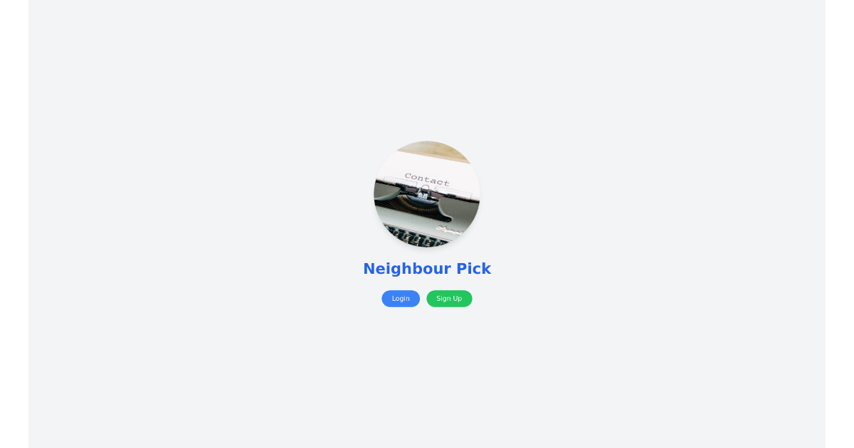 Neighbour Pick App - Free React, Tailwind Component