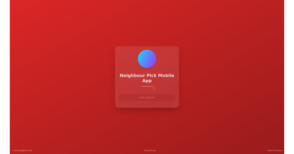 Neighbour Pick Landing - Free React, Tailwind Component
