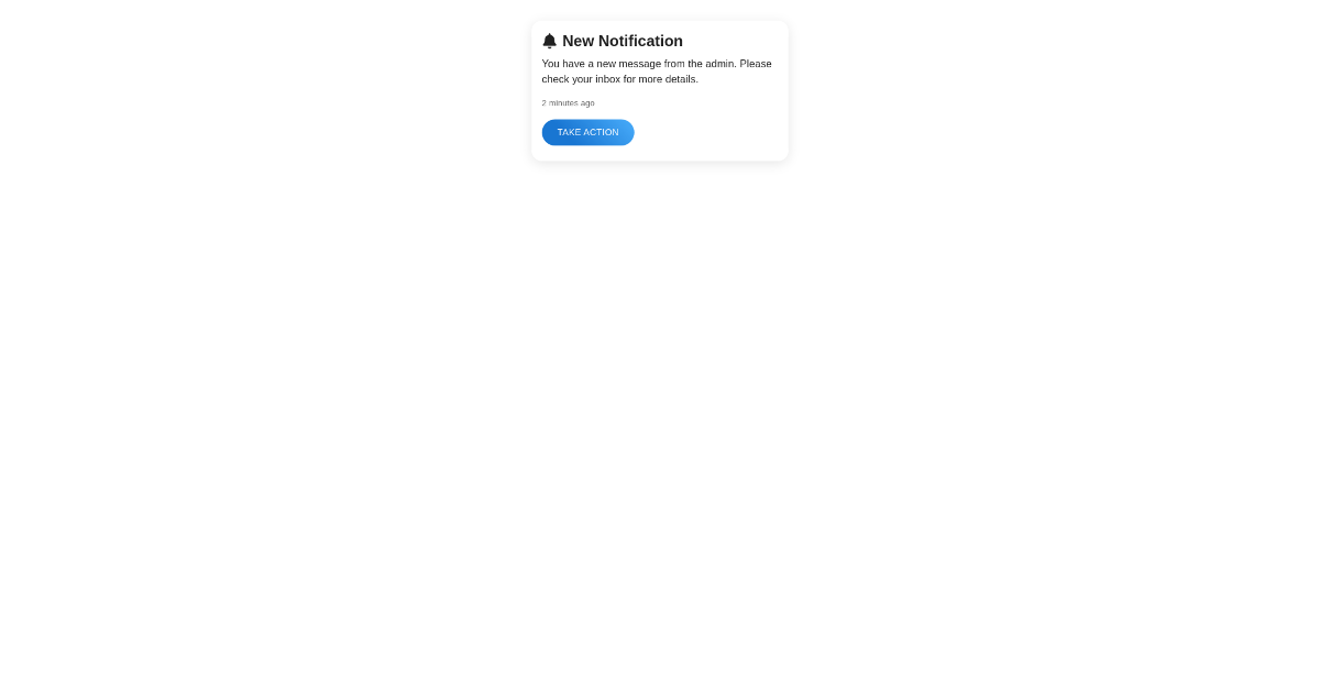 Notification Card - Free React, Mui Component