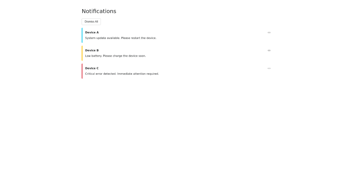 Create a Vertical Notification List with Bootstrap and HTML