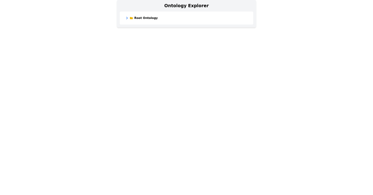 Ontology Explorer - Free React, Tailwind Component