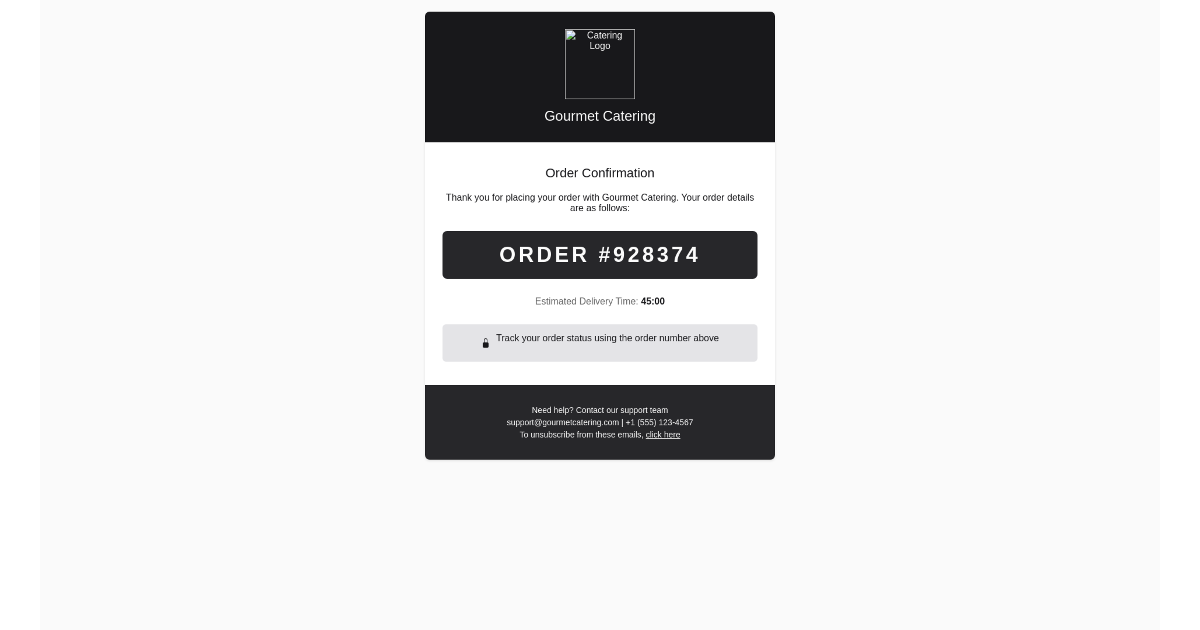 Order Confirmation Page - Bootstrap HTML