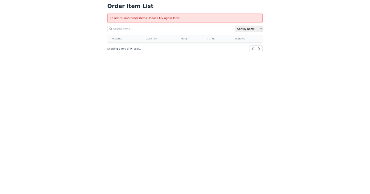 Order Item List - Free React, Tailwind Component