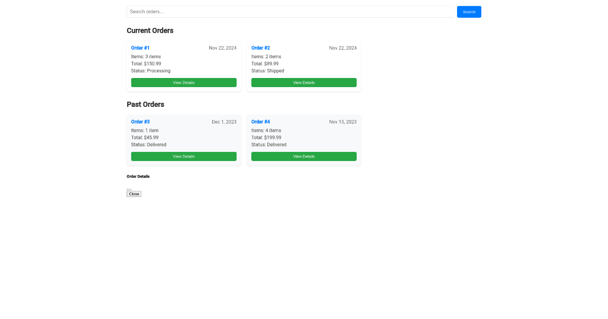 Order Timeline Tracker - Free Angular, Css Component
