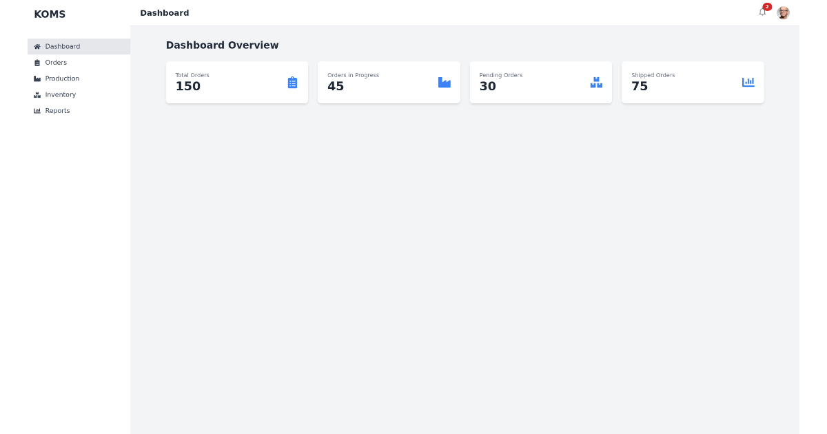 Order Management System - Free React, Tailwind Component