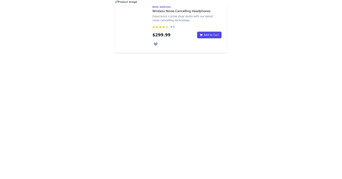 Order Product Card - Free React, Tailwind Component