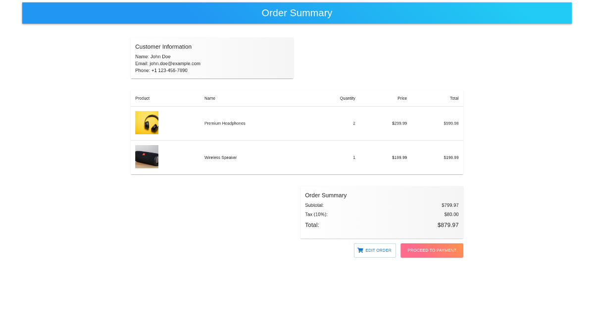 Gradient Header - Free React, Mui Component